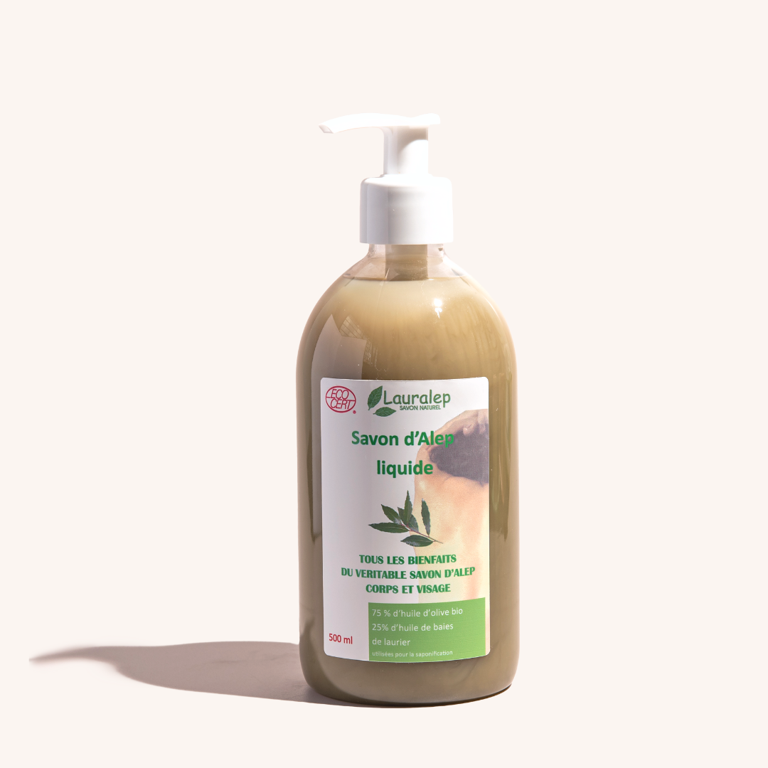 Organic Aleppo Liquid Soap with 25% Laurel | Lauralep on POSTCARD